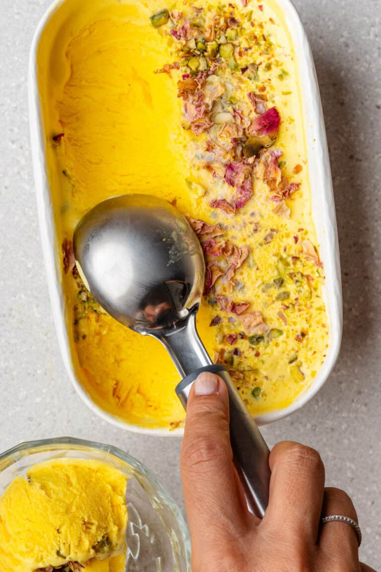 Persian Ice Cream - Bastani Sonnati (Cheat Method) - Cooking With Ayeh