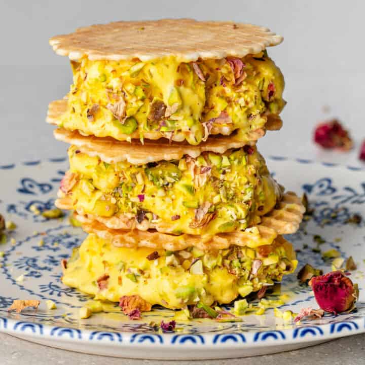 Persian Ice Cream - Bastani Sonnati (Cheat Method) - Cooking With Ayeh