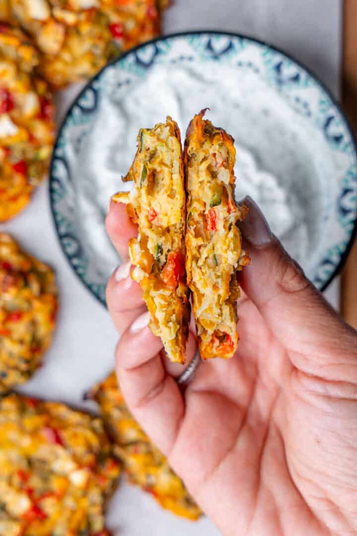 Vegetable Fritters (Baked Not Fried) - Cooking With Ayeh