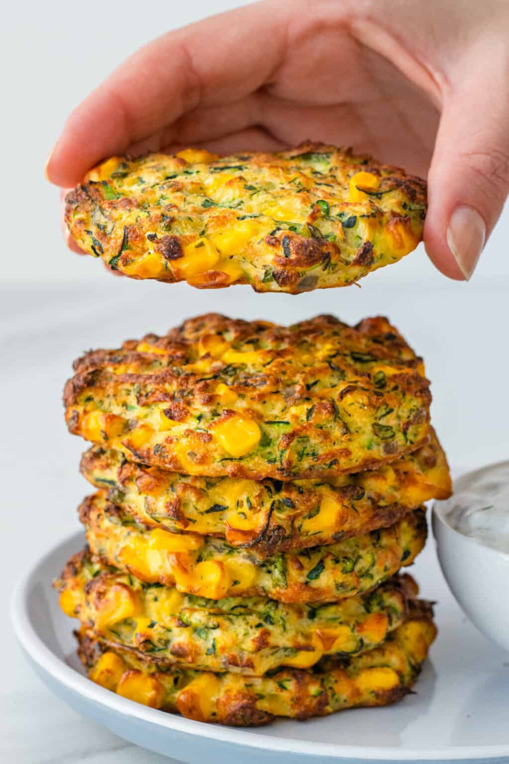 Zucchini Corn Fritters - Cooking With Ayeh