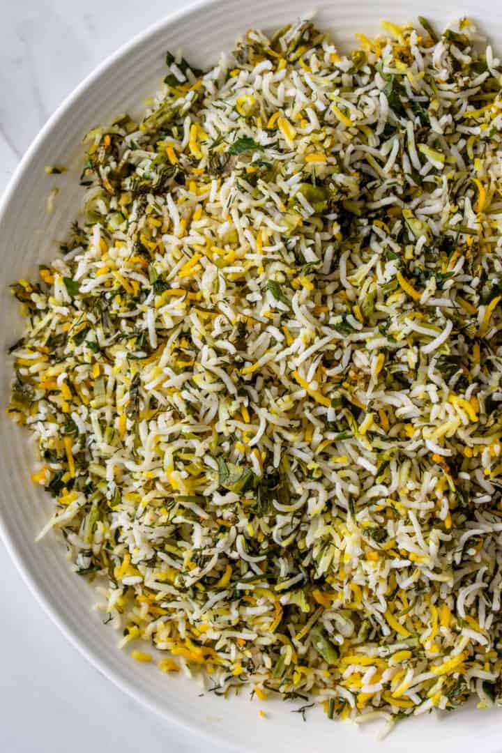 Sabzi Polo (Persian Herb Rice) - Cooking With Ayeh