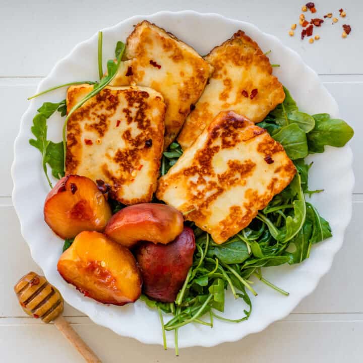 Honey Glazed Halloumi - Cooking With Ayeh