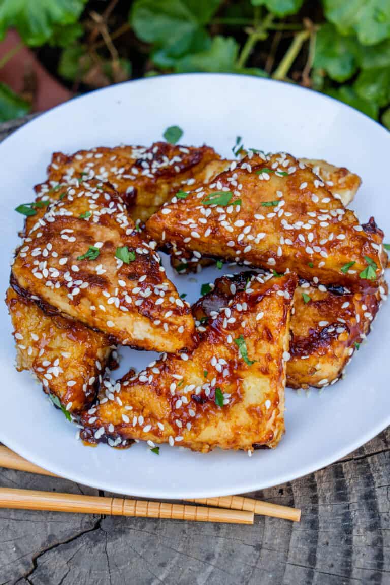 Crispy Sticky Tofu - Cooking With Ayeh