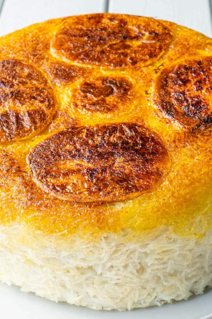 Persian Rice with Crispy Tahdig - Cooking With Ayeh