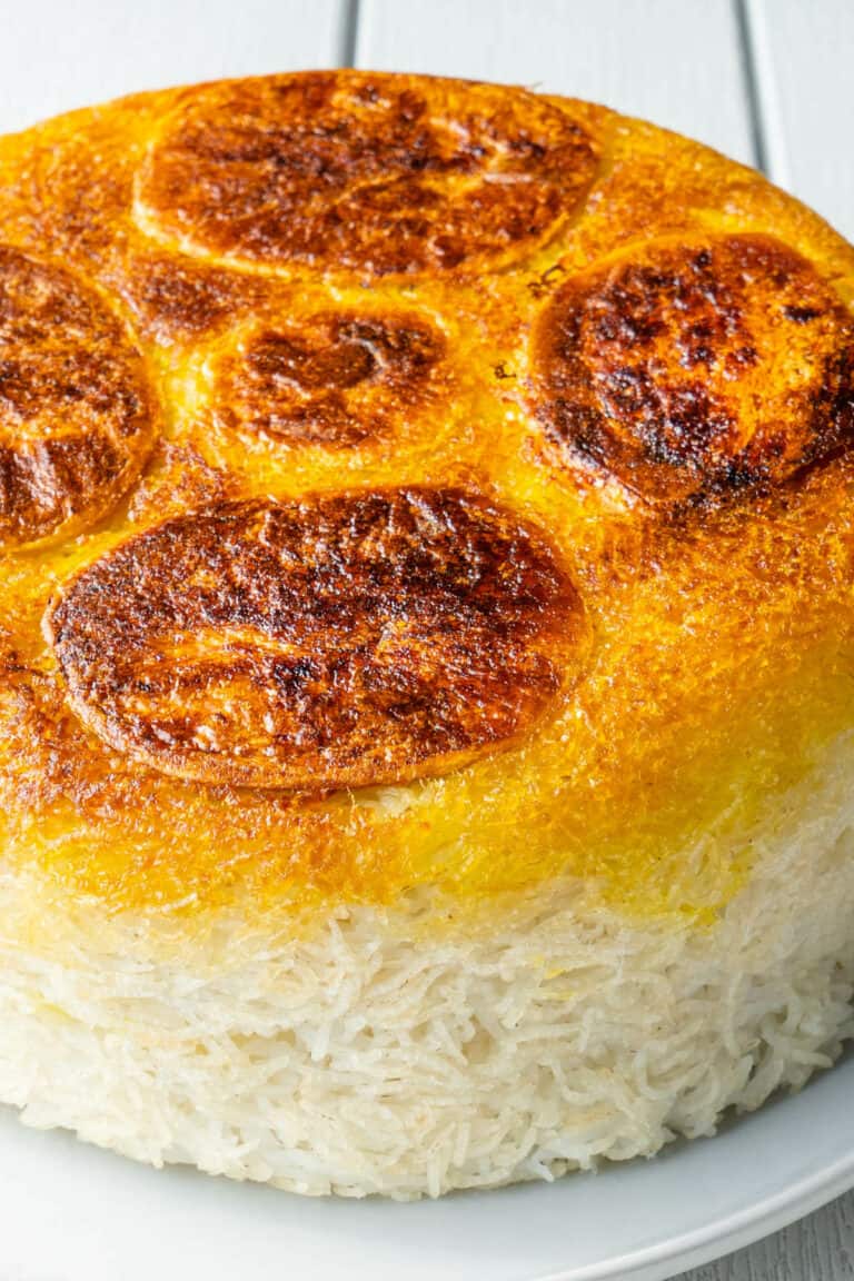 Persian Rice with Crispy Tahdig - Cooking With Ayeh