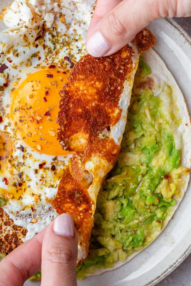 Crispy Feta Fried Eggs (Viral Recipe) - Cooking With Ayeh