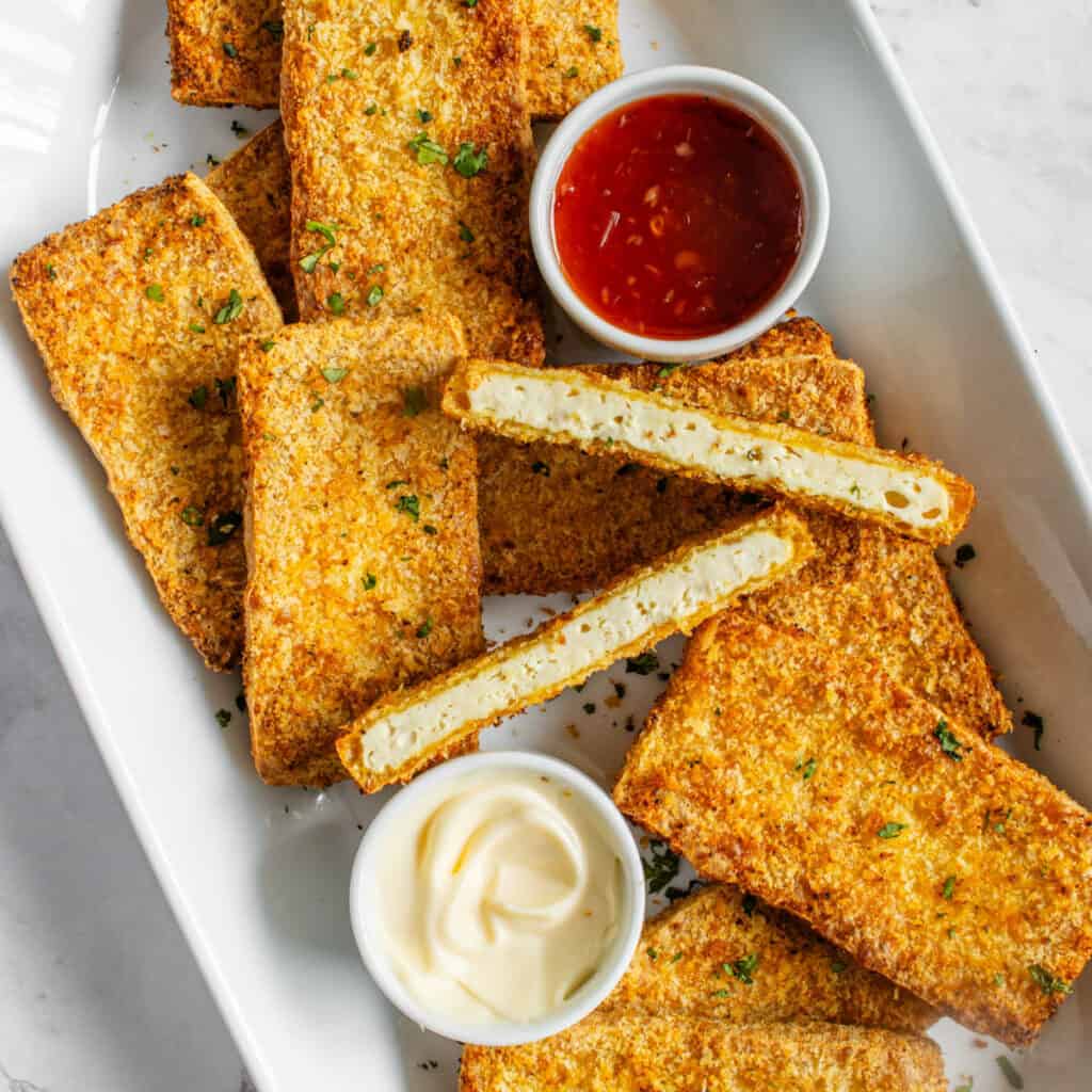 Crispy Breaded Tofu (Oven and Air Fryer)- Cooking With Ayeh