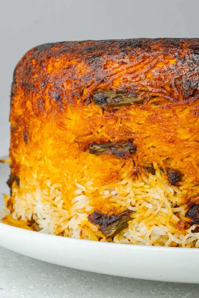 Lubia Polo - Persian Green Bean Rice (Vegan Recipe) - Cooking With Ayeh