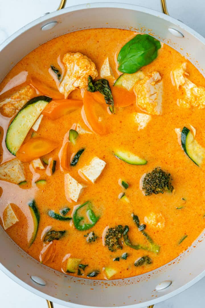 Thai Red Curry Soup (Easy in 30 Minutes) - Cooking With Ayeh