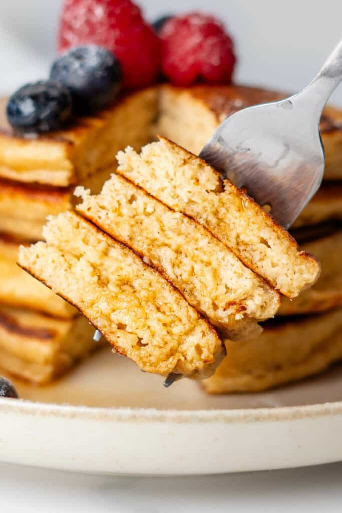 Greek Yogurt Pancakes (High Protein and Fluffy) - Cooking With Ayeh