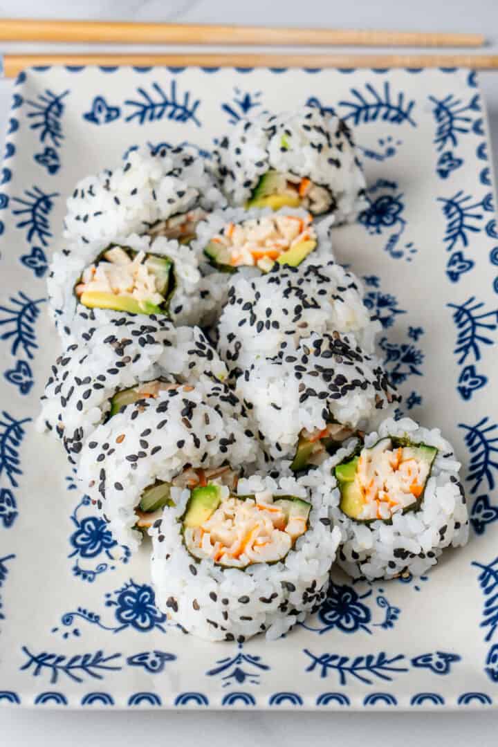 Kani Sushi (Spicy Crab Roll) - Easy Steps - Cooking With Ayeh