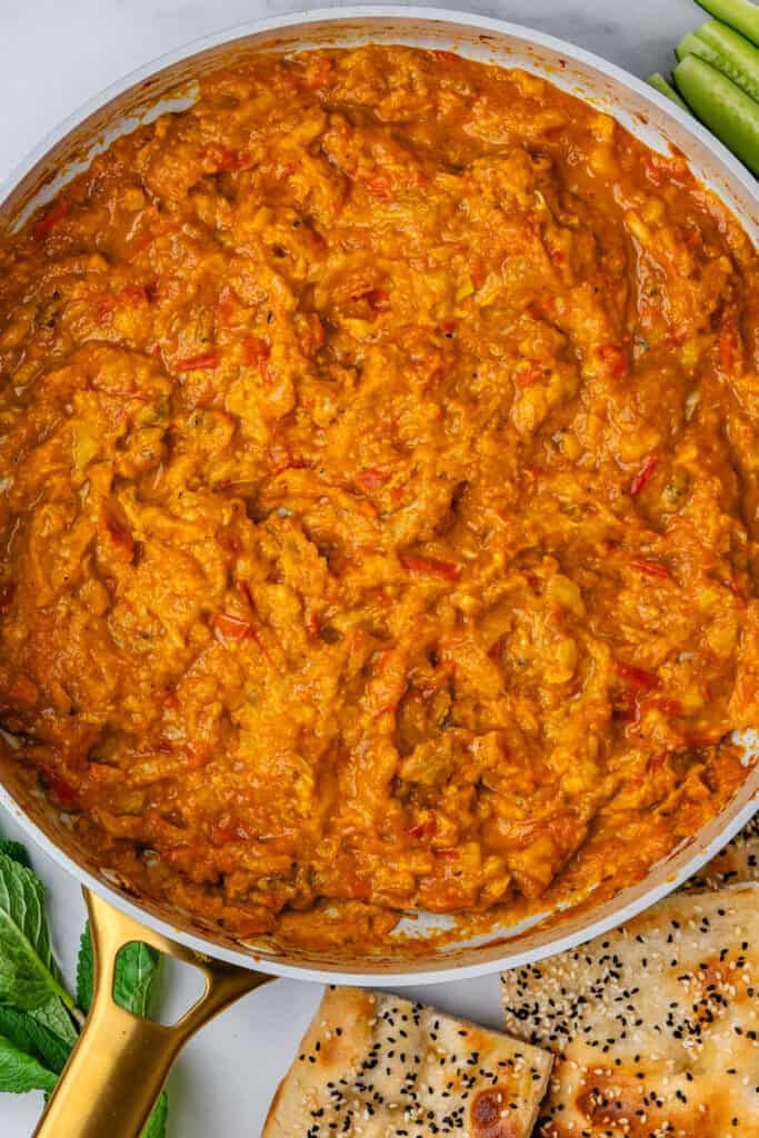 Mirza Ghasemi (Persian Eggplant Tomato Dip) (Persian Smoky Eggplant ...