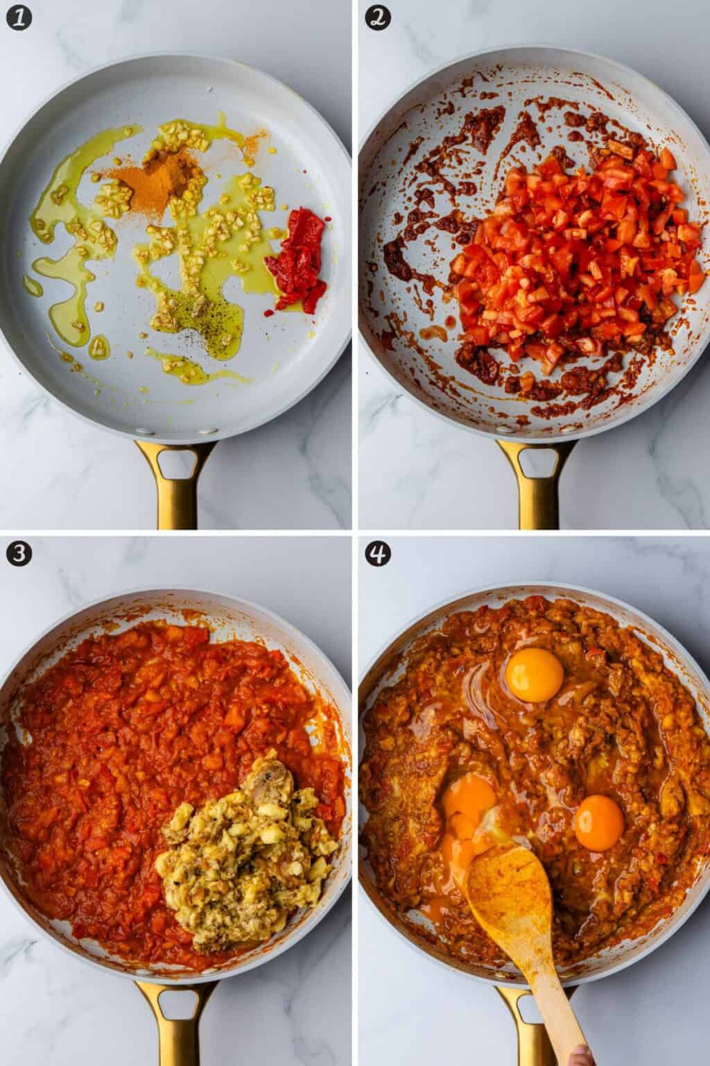 Mirza Ghasemi (Persian Eggplant Tomato Dip) (Persian Smoky Eggplant ...