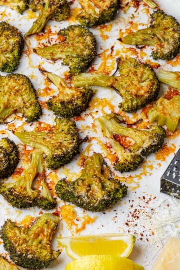 Smashed Broccoli (Crispy, Cheesy, Full of Flavor) - Cooking With Ayeh