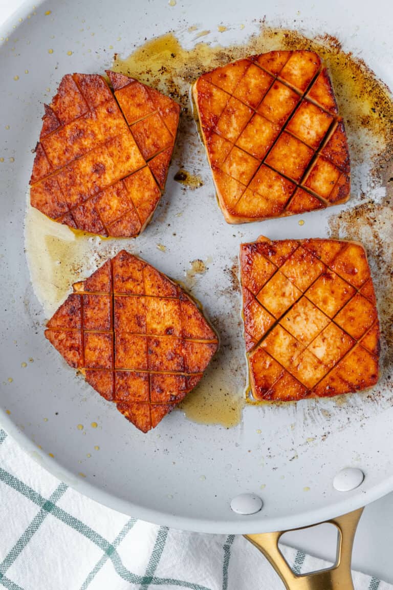 Tofu Steak (Delicious Smoky Flavor) - Cooking With Ayeh