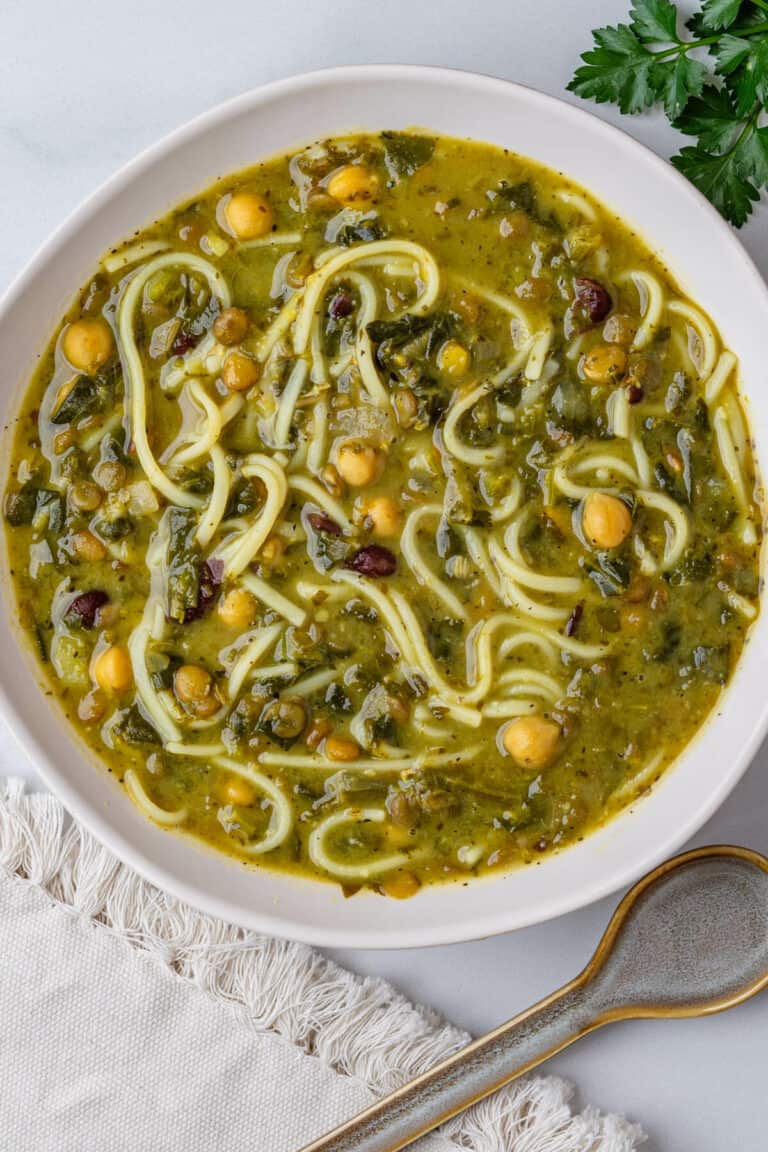 Ash Reshteh (Persian Noodle Soup) - Cooking With Ayeh