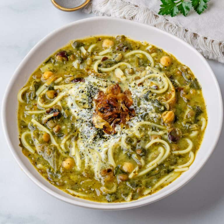 Ash Reshteh (Persian Noodle Soup) - Cooking With Ayeh