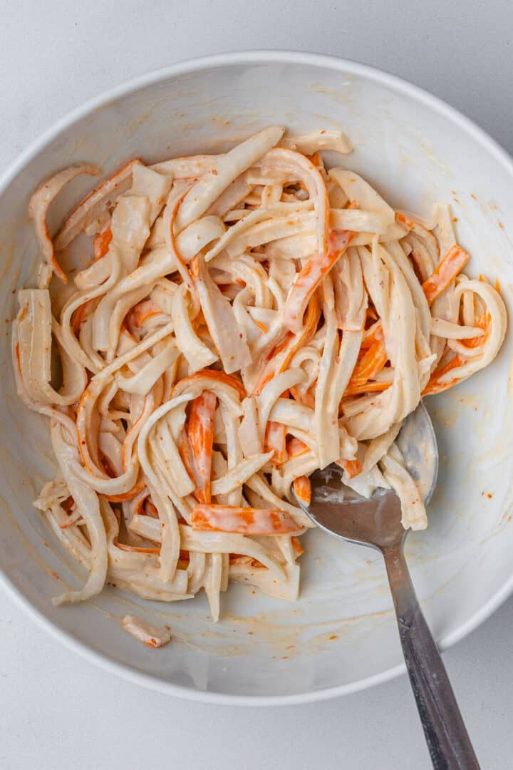 Kani Sushi (Spicy Crab Roll) - Easy Steps - Cooking With Ayeh