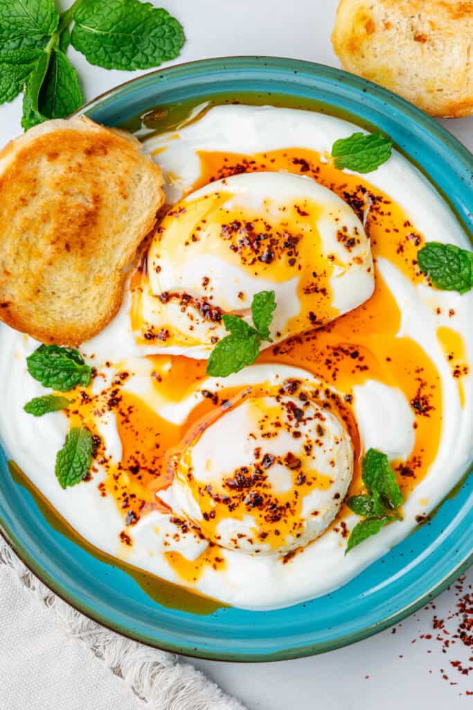 Cilbir - Turkish Eggs (Ready in 15 minutes with 6 Ingredients ...