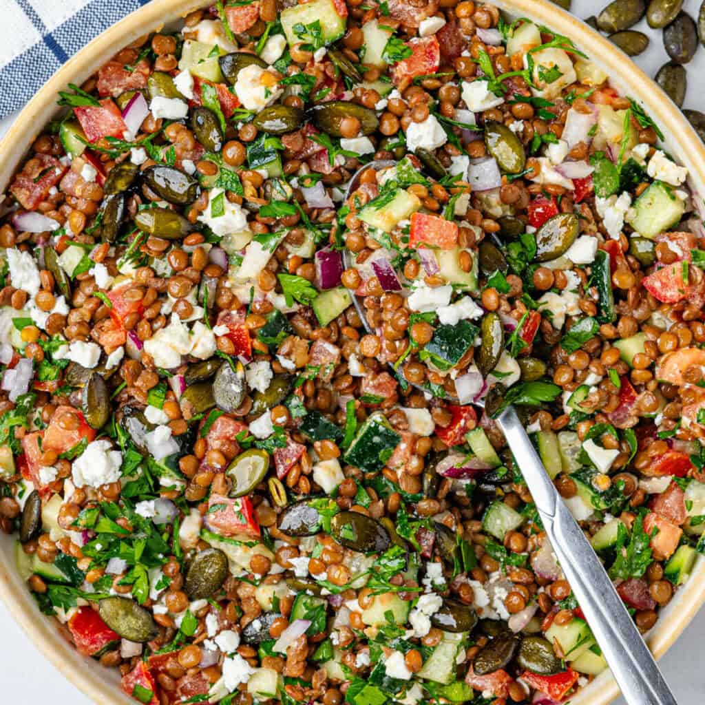 Jennifer Aniston Salad (Viral Recipe, Worth the Hype!) - Cooking With Ayeh