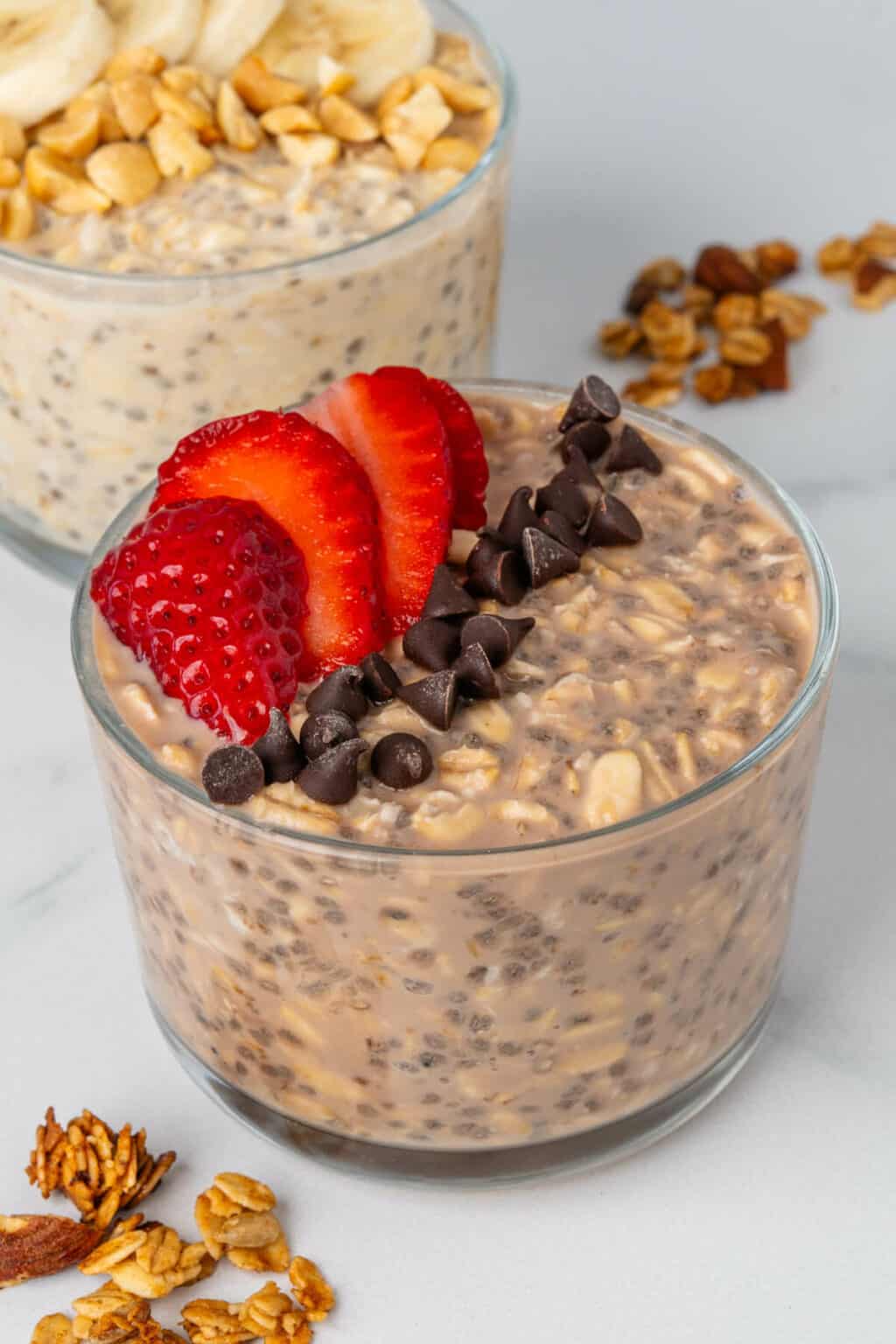 Protein Overnight Oats (28 grams Protein only 4 Ingredients) - Cooking ...