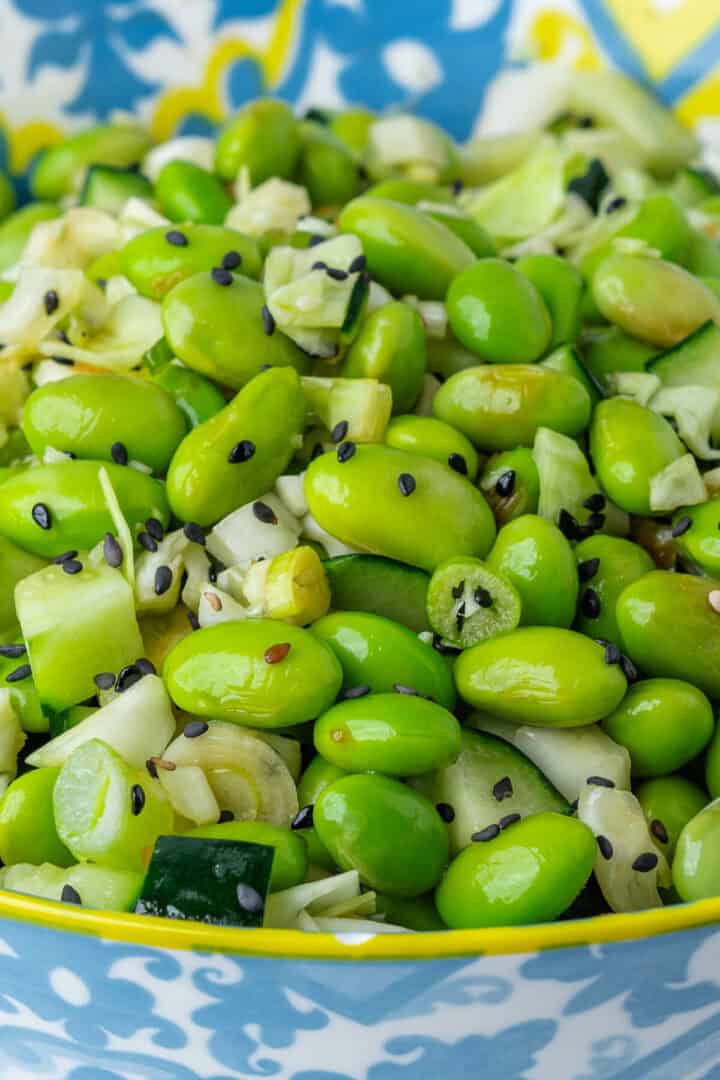 Edamame Salad (Sesame Dressing) - Cooking With Ayeh