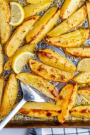 Greek Lemon Potatoes (Deliciously Tender with Crispy Edges) - Cooking ...