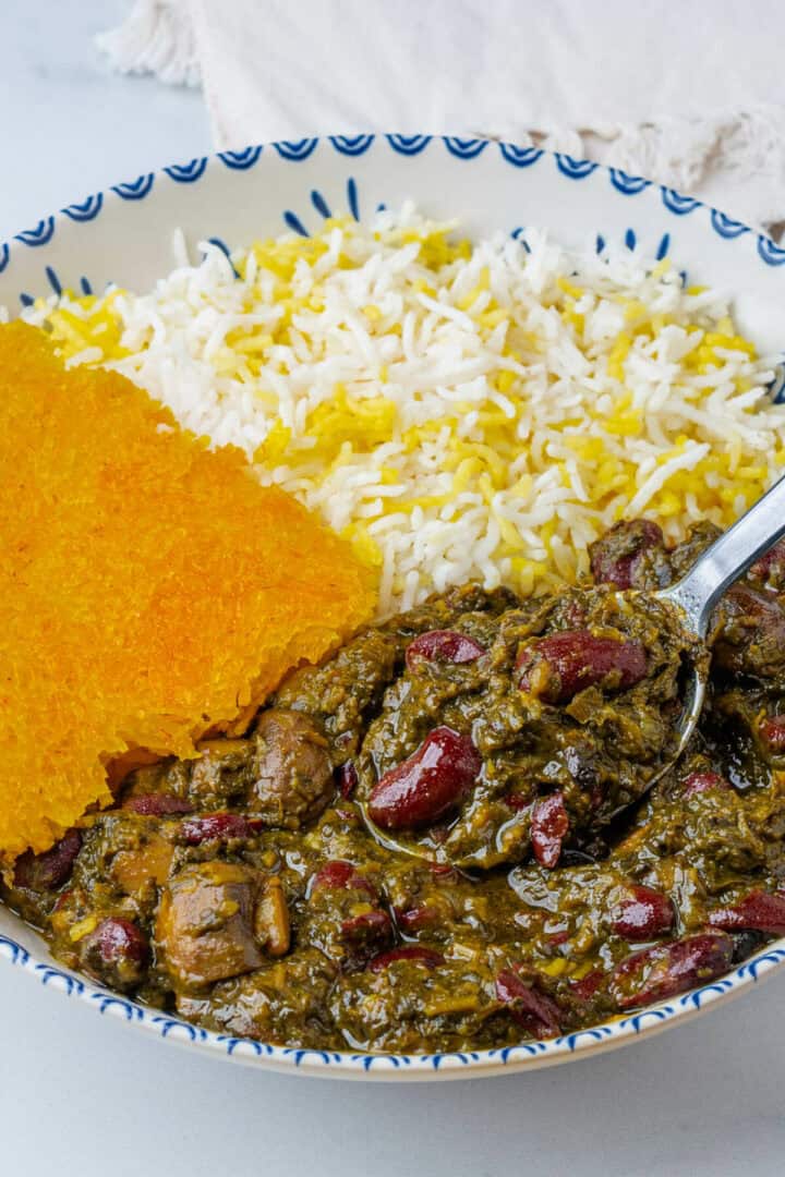 Ghormeh Sabzi - Persian Herb Stew (Authentic Meat-Free) - Cooking With Ayeh