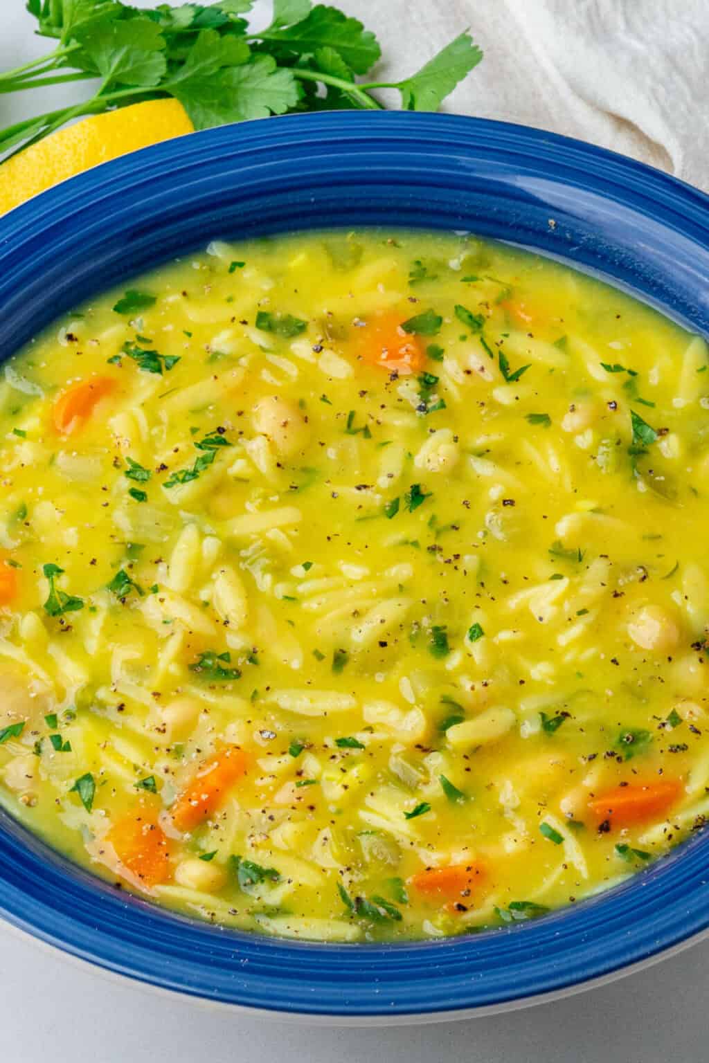 Lemon Orzo Soup (Vegetarian - Ready in 20 Minutes) - Cooking With Ayeh