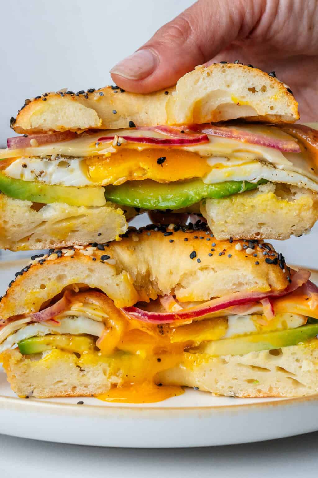 Breakfast Bagel (Healthy High Protein) - Cooking With Ayeh