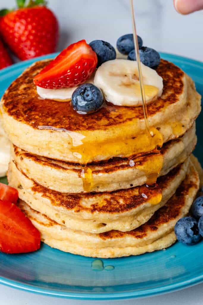 Cottage Cheese Pancakes (Healthy - 23g Protein) - Cooking With Ayeh