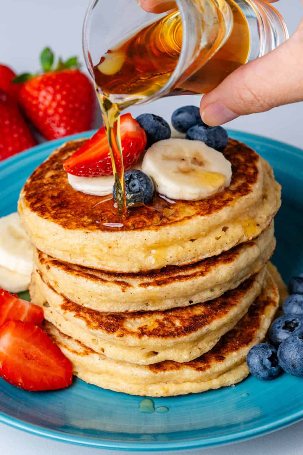 Cottage Cheese Pancakes (Healthy - 23g Protein) - Cooking With Ayeh