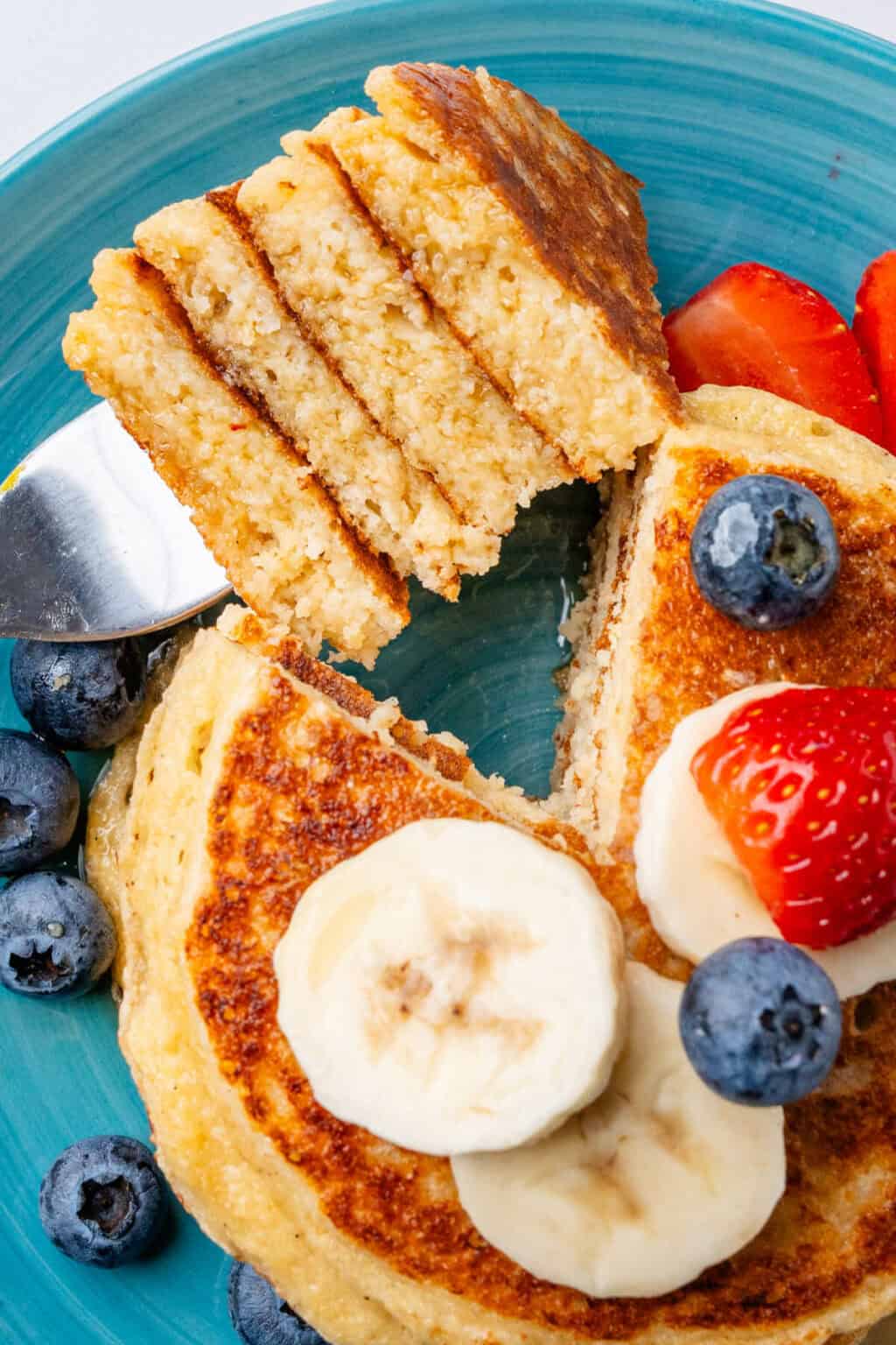 Cottage Cheese Pancakes (Healthy - 23g Protein) - Cooking With Ayeh