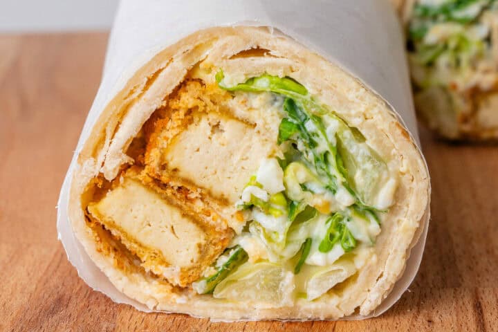 Caesar Wrap (Healthy, High Protein & Delish) - Cooking With Ayeh