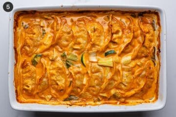 Dumpling Bake (Viral One Pan Dumplings) - Cooking With Ayeh