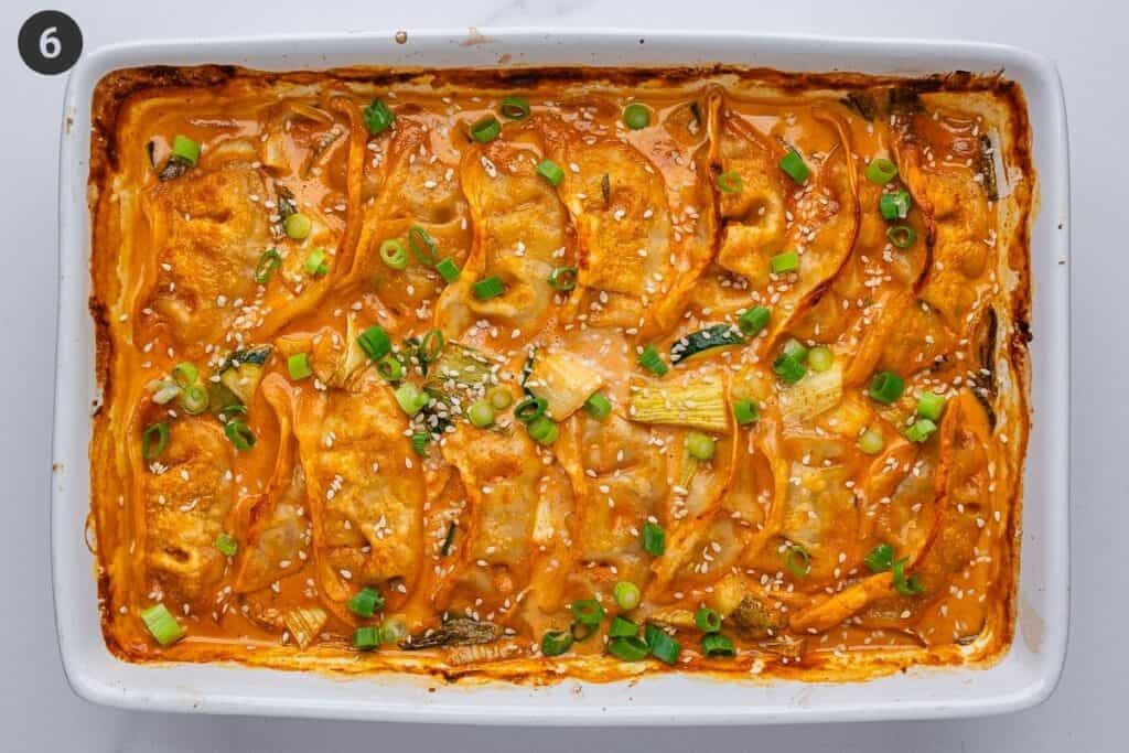 Dumpling Bake (Viral One Pan Dumplings) - Cooking With Ayeh