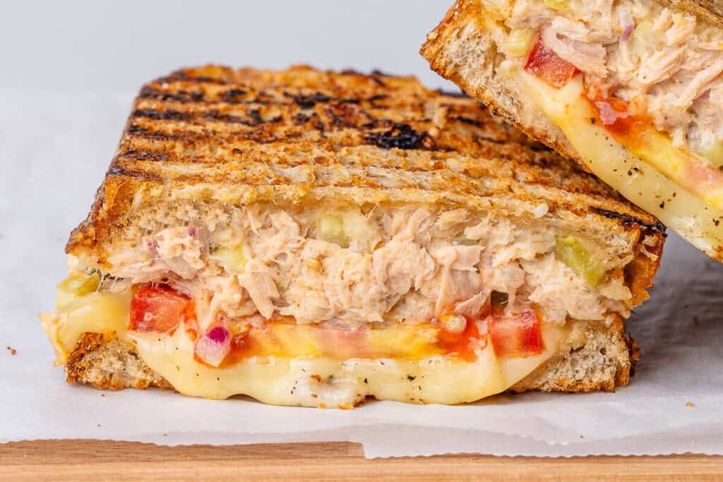 Tuna Melt (Cheesy and Healthier) - Cooking With Ayeh