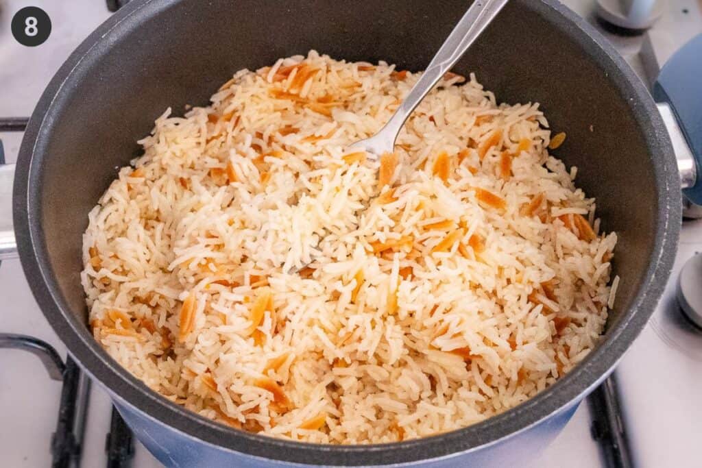 Turkish Rice (Pilaf with Orzo) - Cooking With Ayeh
